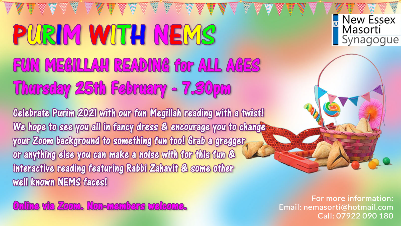 Megillah Reading with a Fun Twist! | NEMS